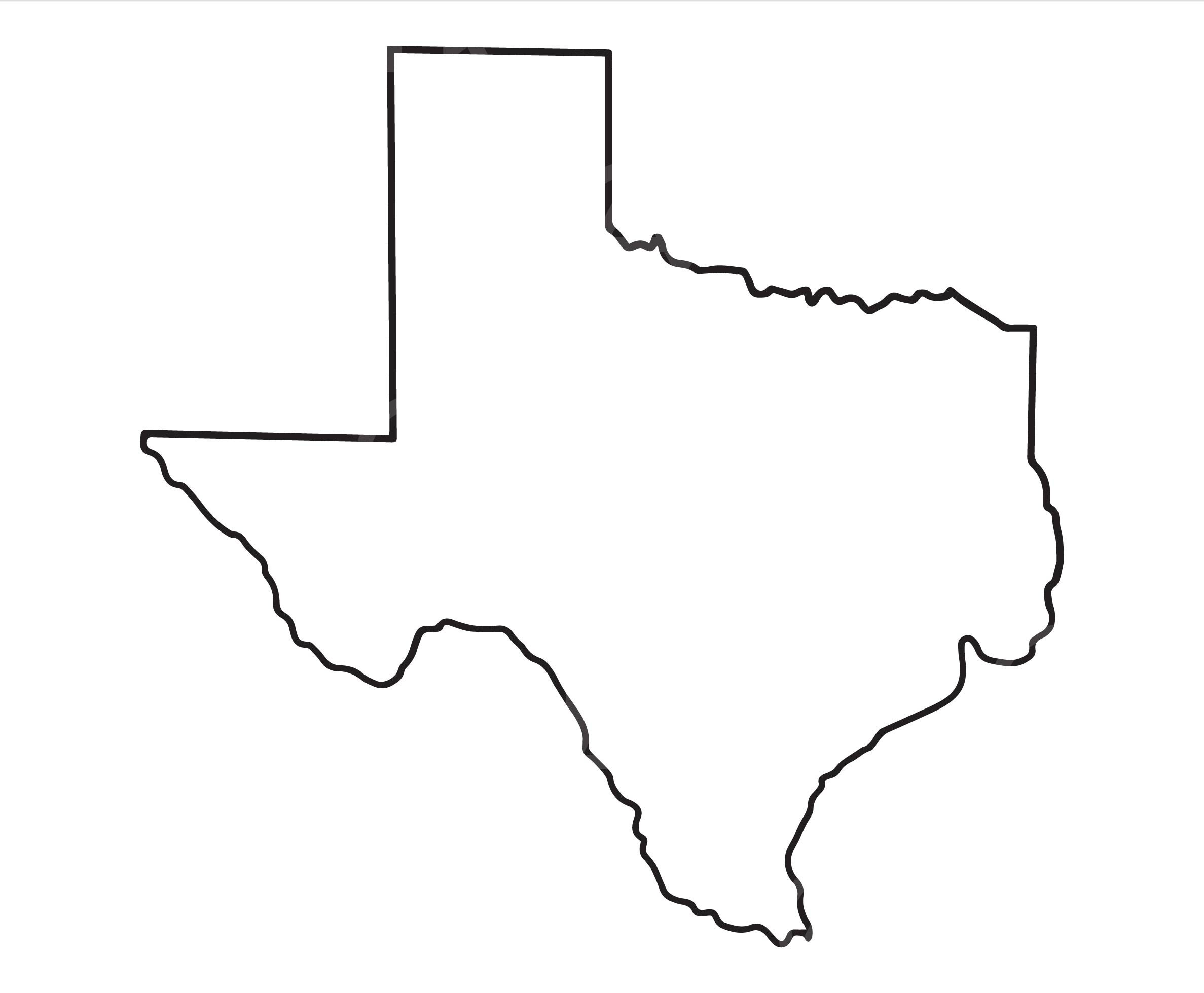 Texas Outline Svg,texas Cut Files, Texas State, United States of ...