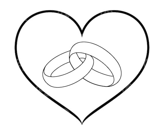 Wedding Rings Heart Clipart