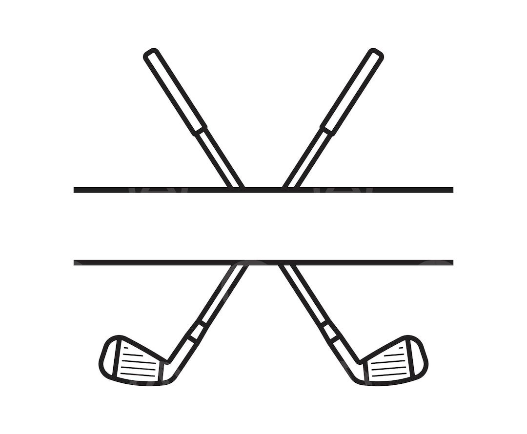 Golf Club Svg, Golfer Svg, Golf Monogram Svg, Crossed Golf Clubs Svg ...