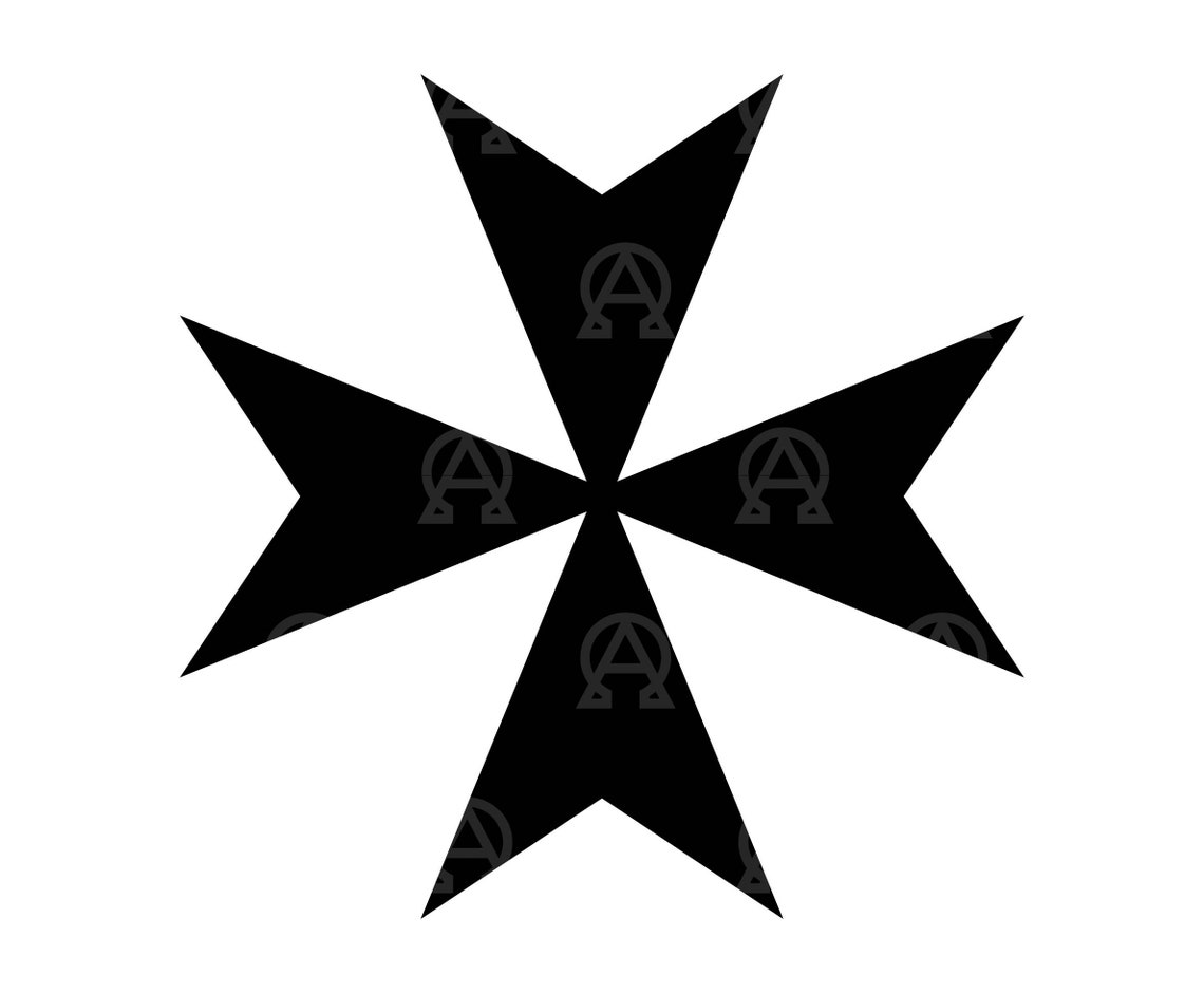 Maltese Cross Svg, Maltese Cross Cut File, Jesus Christ Svg, Maltese ...