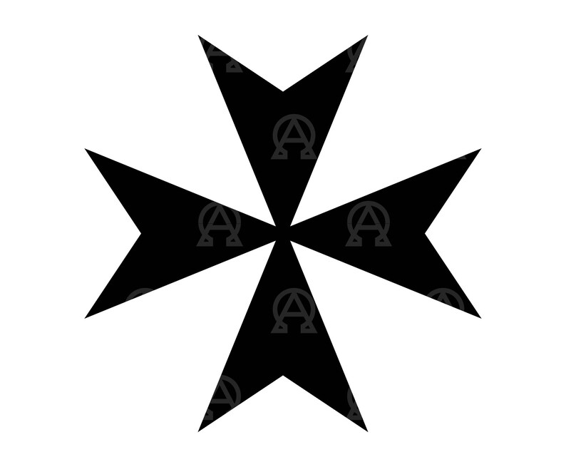 Maltese Cross Svg, Maltese Cross Cut File, Jesus Christ Svg, Maltese ...