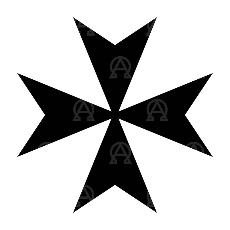 Maltese Cross Svg - Etsy