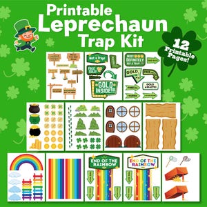 Printable Leprechaun Trap Kit | Leprechaun Trap | St. Patrick's Day ...