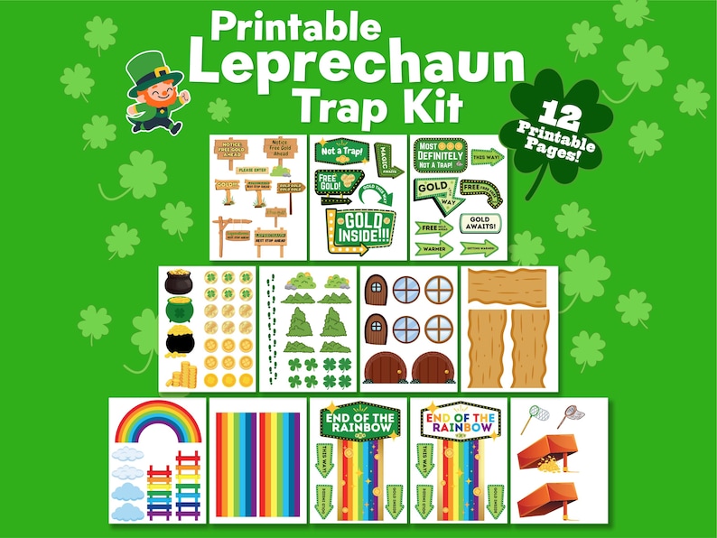 Printable Leprechaun Trap Kit | Leprechaun Trap | St. Patrick's Day ...