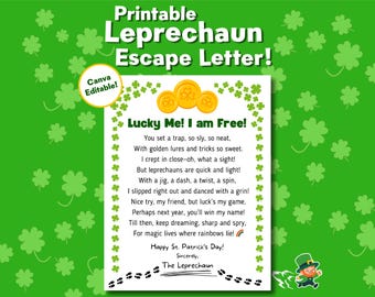 Editable Leprechaun Letter | Printable Leprechaun Trap Letter ...