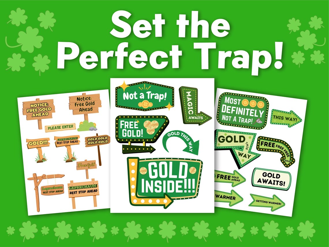 Printable Leprechaun Trap Kit | Leprechaun Trap | St. Patrick's Day ...