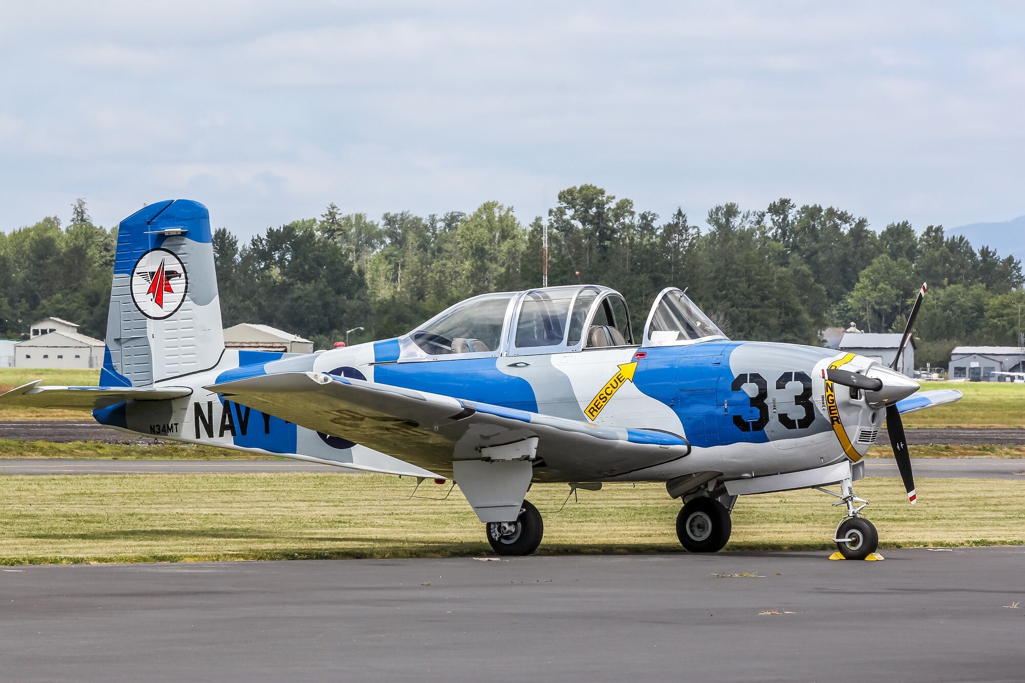 Aviation Decor, US Navy T-34 Beechcraft Mentor, Military Training ...