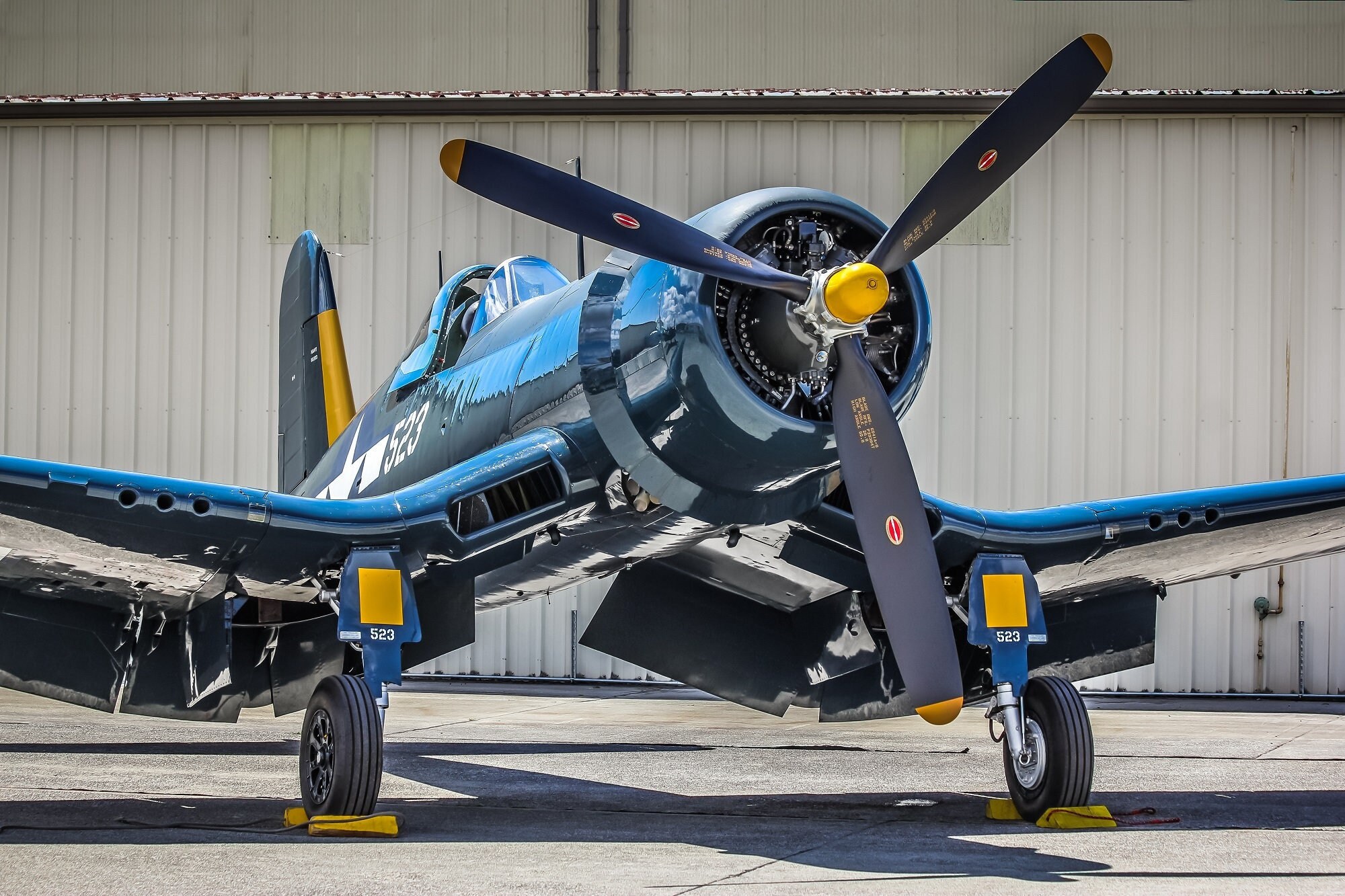 Aviation Decor, F4U Corsair WWII Fighter Aircraft, Warbird, Wall Art ...