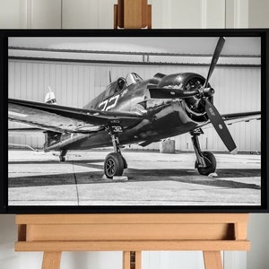 Aviation Decor, F6F Grumman Hellcat, WWII Fighter Aircraft, Warbird ...