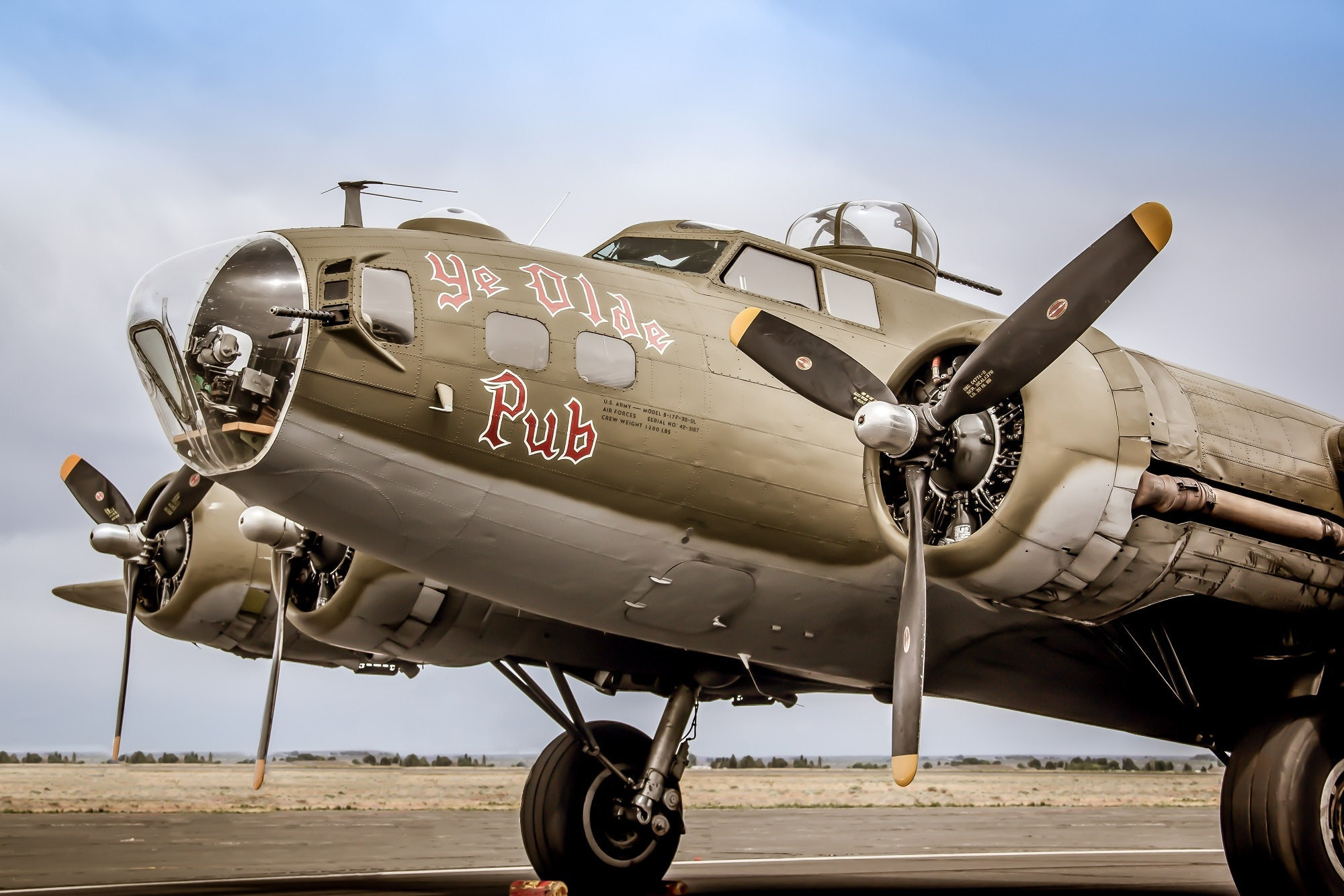 Aviation Decor, B-17 ye Old Pub Boeing Flying Fortress, WWII Aircraft ...