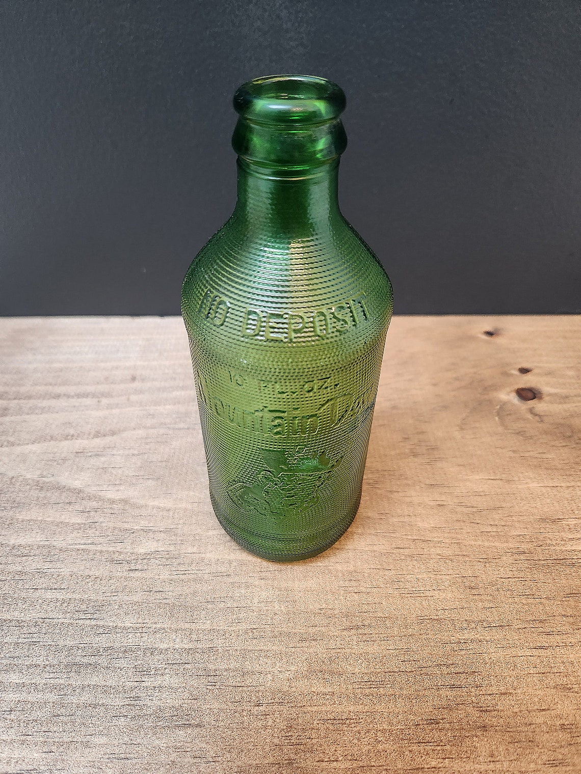 Vintage Mountain Dew Glass Bottle - Etsy