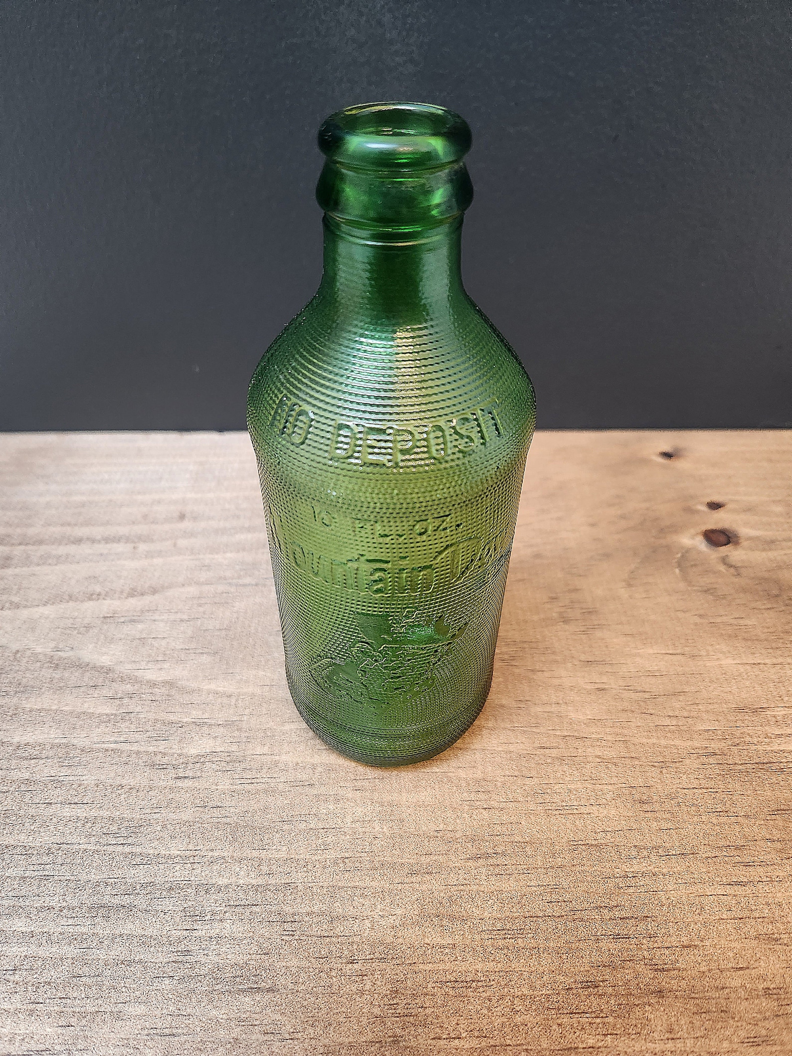 Vintage Mountain Dew Glass Bottle - Etsy