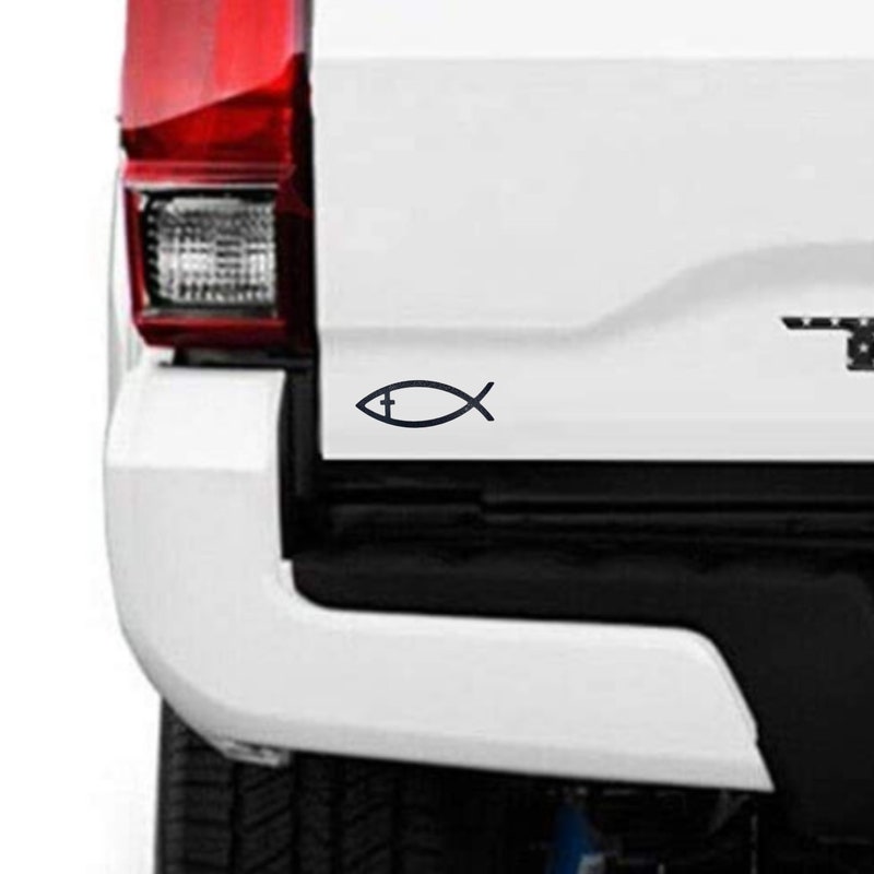 Christian Fish Car Decal - Etsy