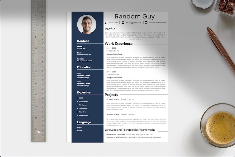 Engineer Resume Template | FAANG and Big Tech - Etsy