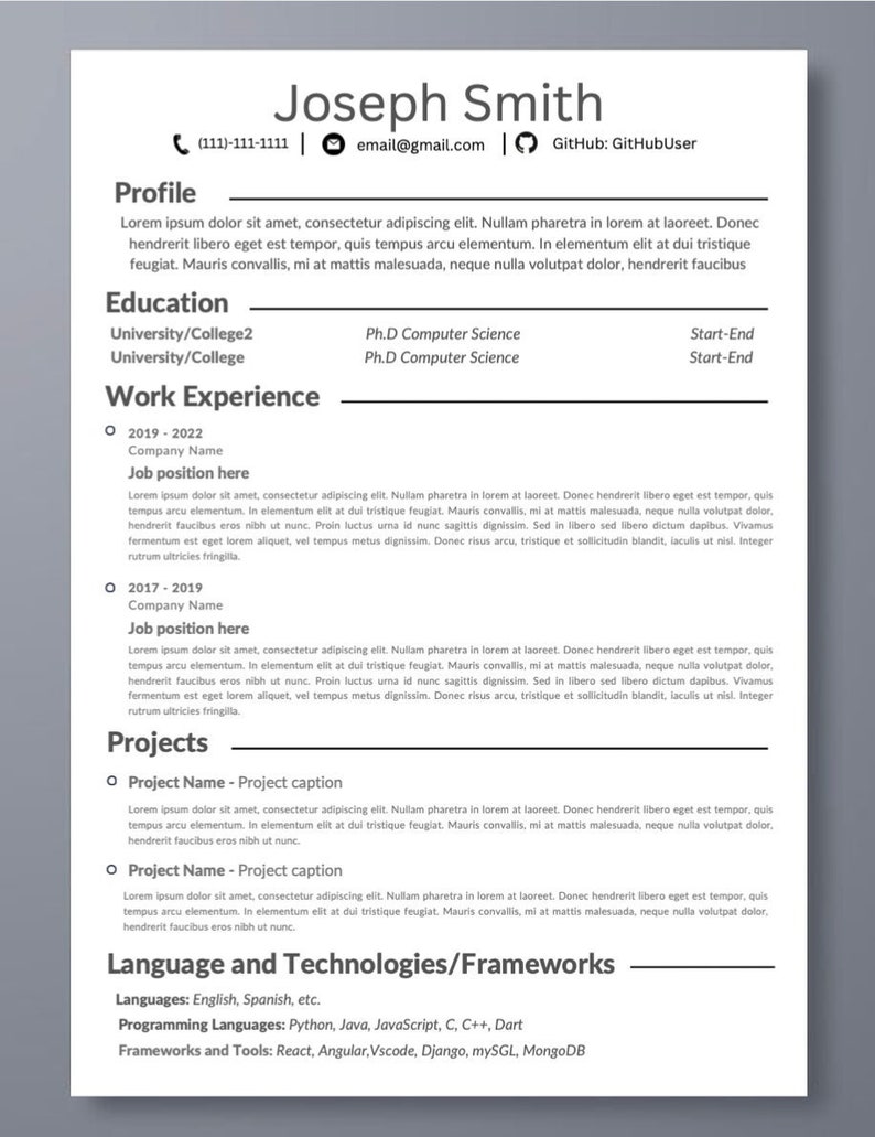 Software Engineering Resume Template | FAANG and Big Tech Confirmed - Etsy Software Engineering Resume Template | FAANG and Big Tech Confirmed - Etsy