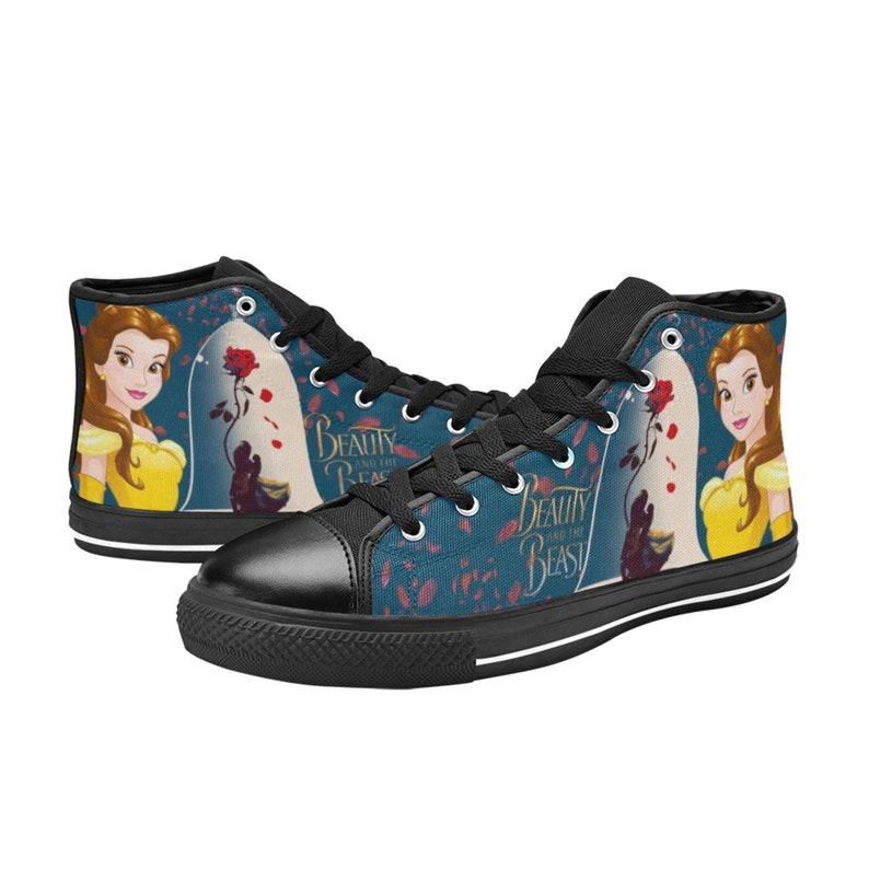 Beauty and the Beast Custom Shoes Sneakers for Adults, Kids, Women and ...