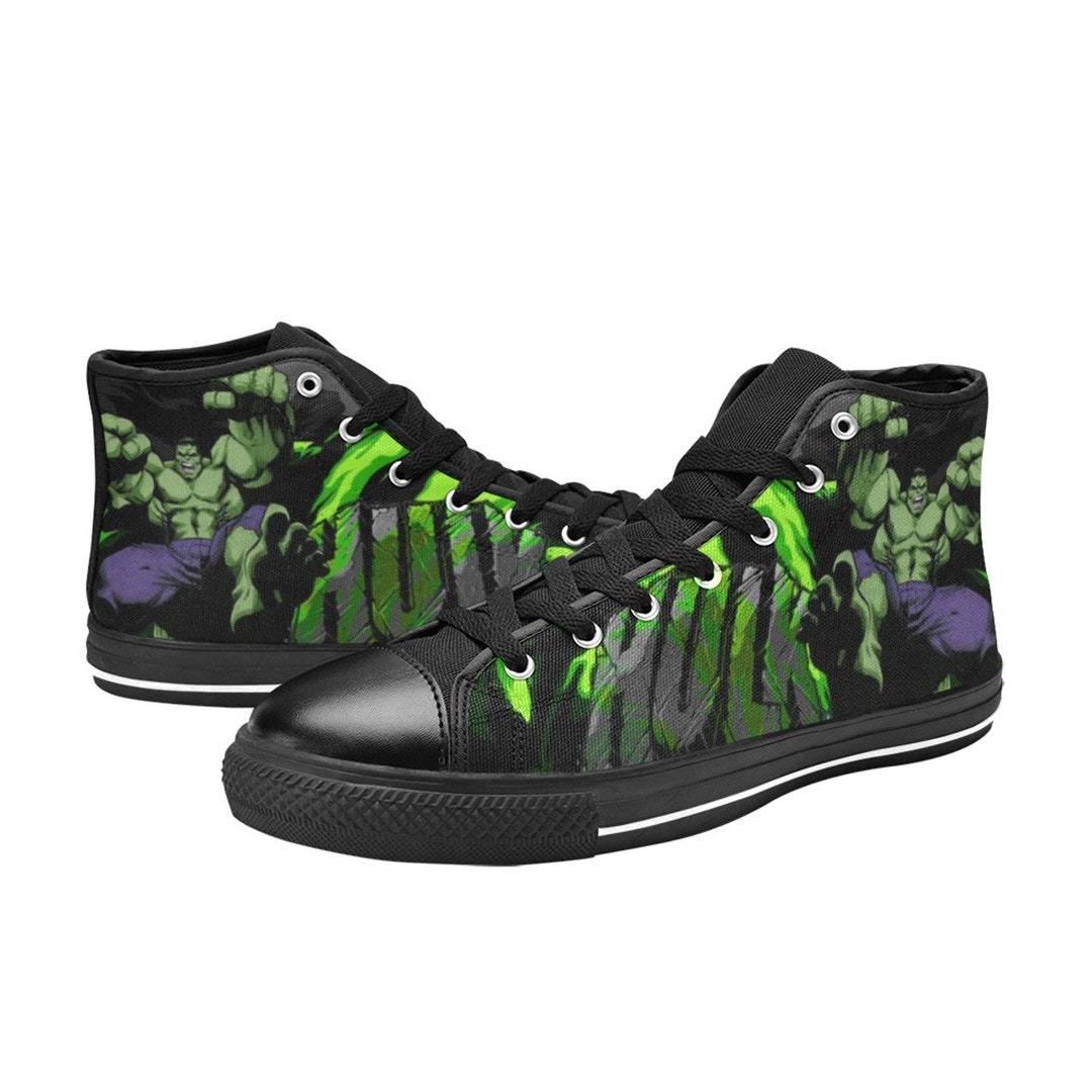 Hulk Custom Canvas High Top Sneakers, Best for Gift, Wedding Present ...