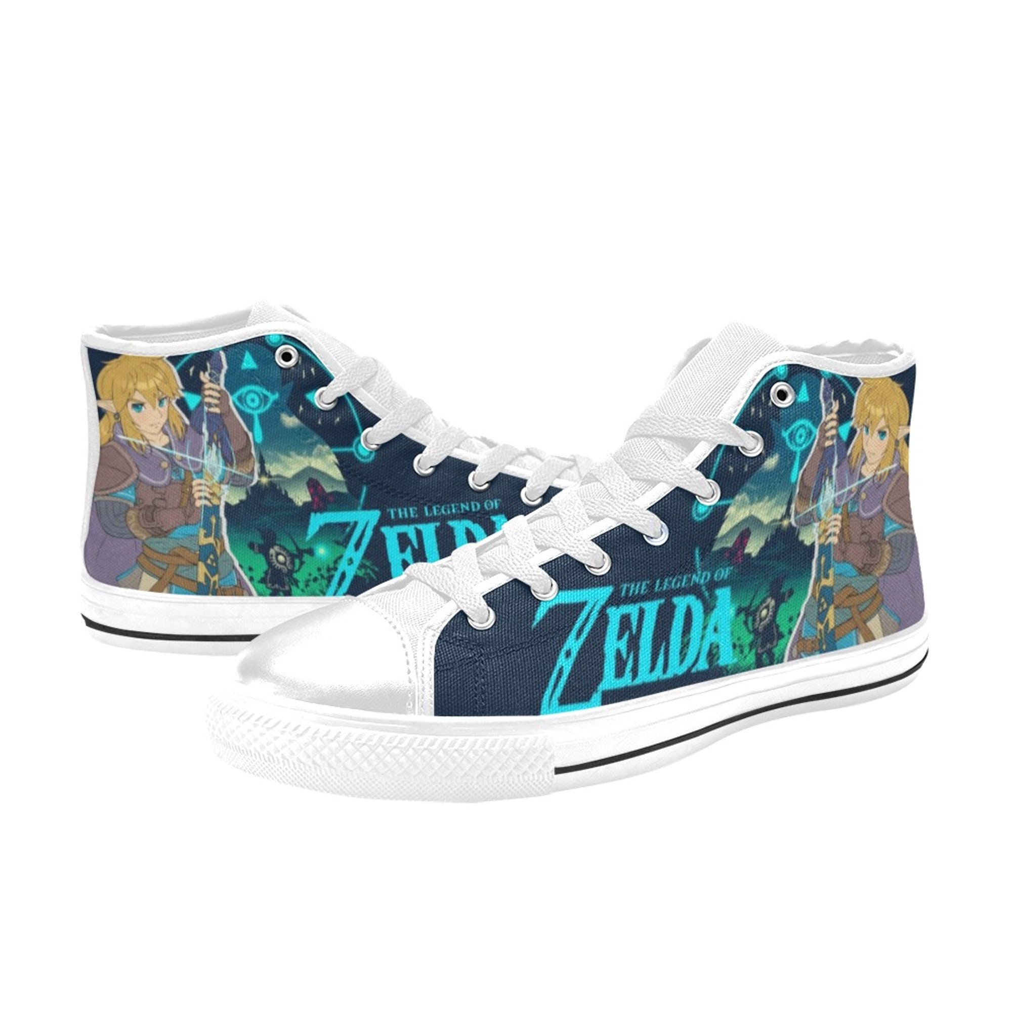 The Legend of Zelda Canvas High Top Sneakers, Best for Gift, Wedding ...