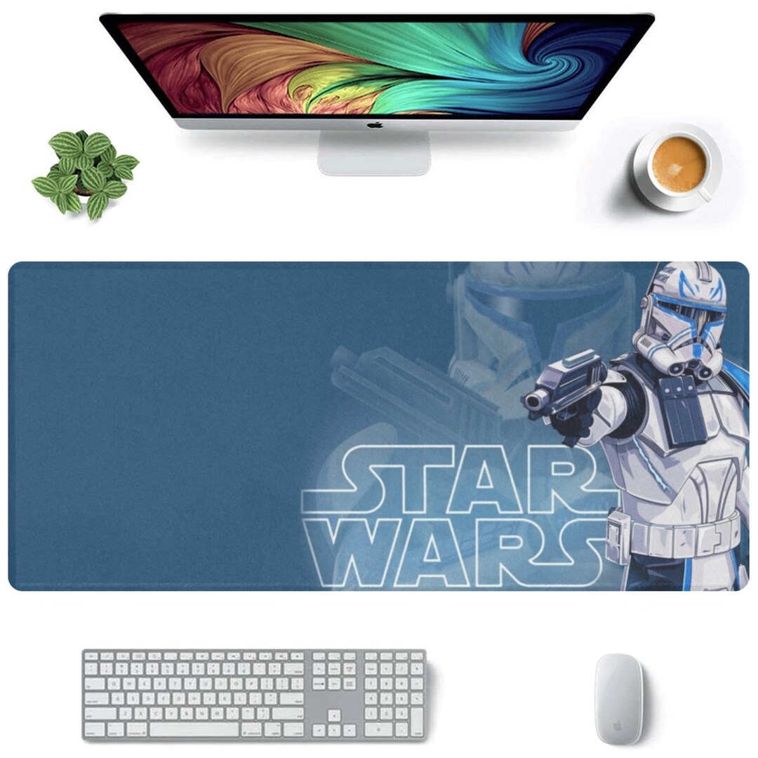 Stormtrooper Star Wars Custom Mouse Pad: Stitched Edges, 35” X 16” - Etsy