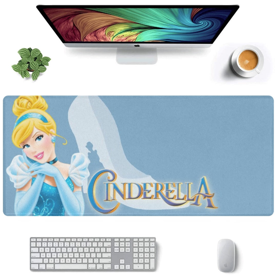 Cinderella Mouse Pad: Custom Stitched-edge Desk Mat (35” X 16”) - Etsy ...