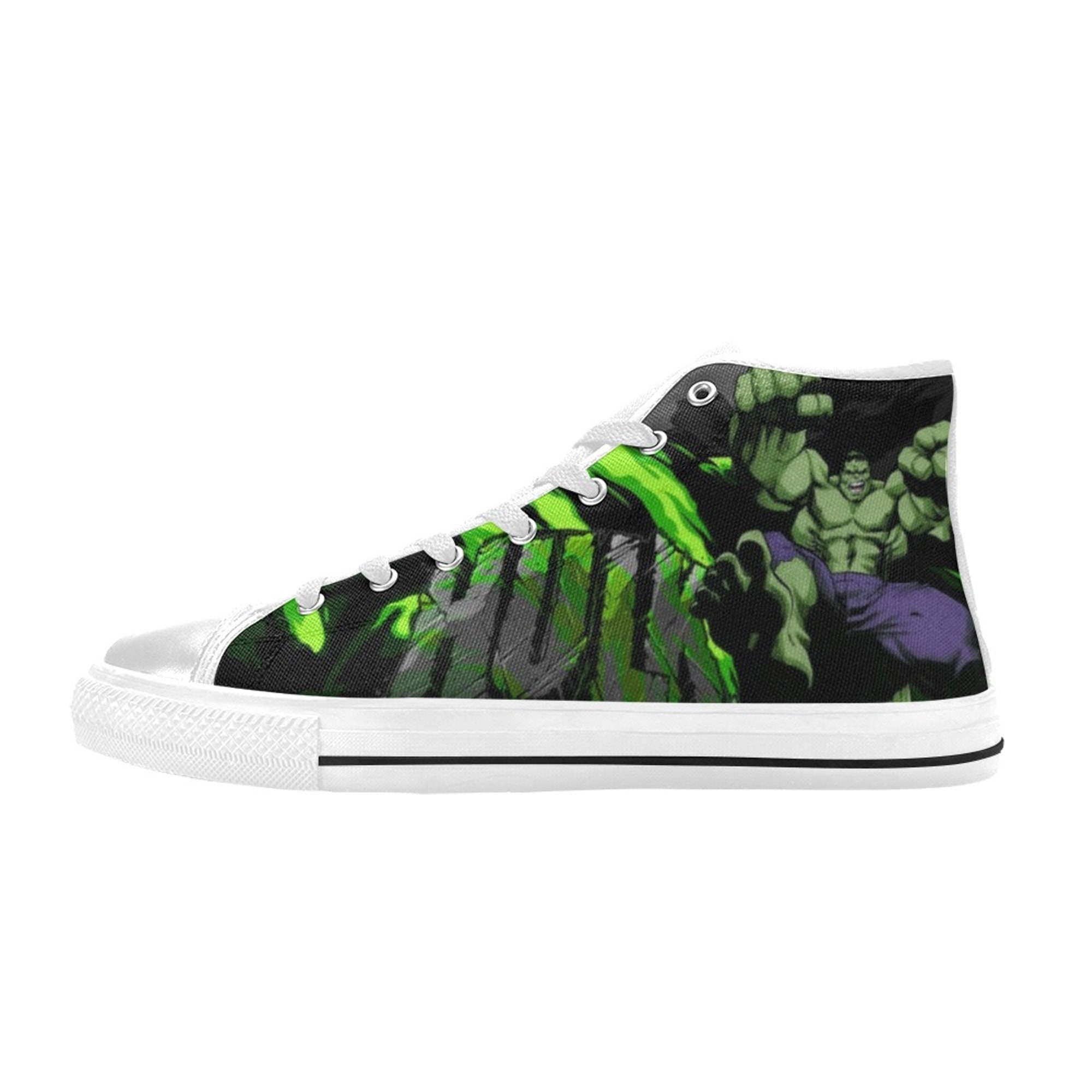 Hulk Custom Canvas High Top Sneakers, Best for Gift, Wedding Present ...