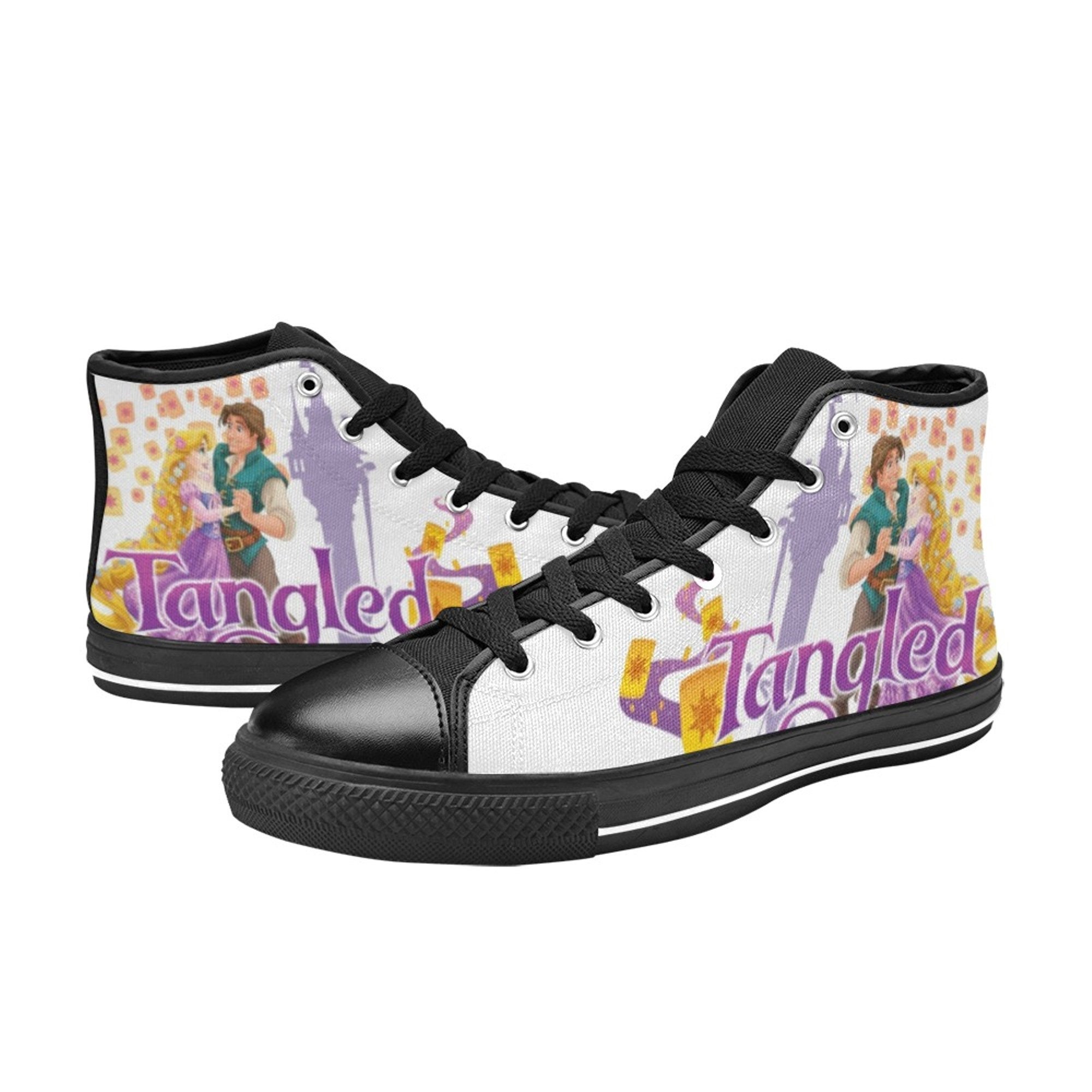 Tangled Custom Canvas High Top Sneakers Best for Gift - Etsy