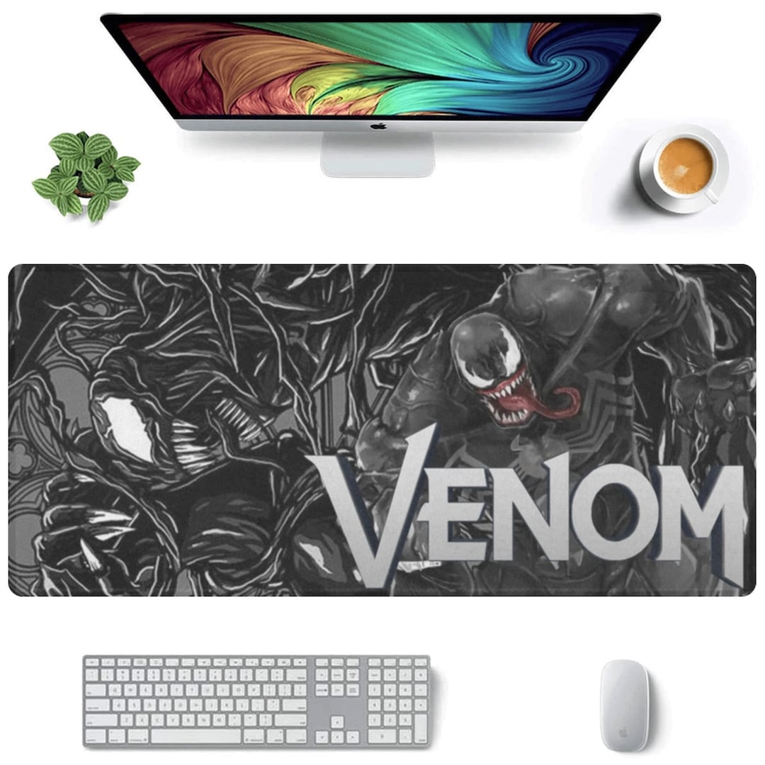 Venom Custom Mouse Pad: Stitched Edges, Gamer Desk Mat (35” X 16”) - Etsy