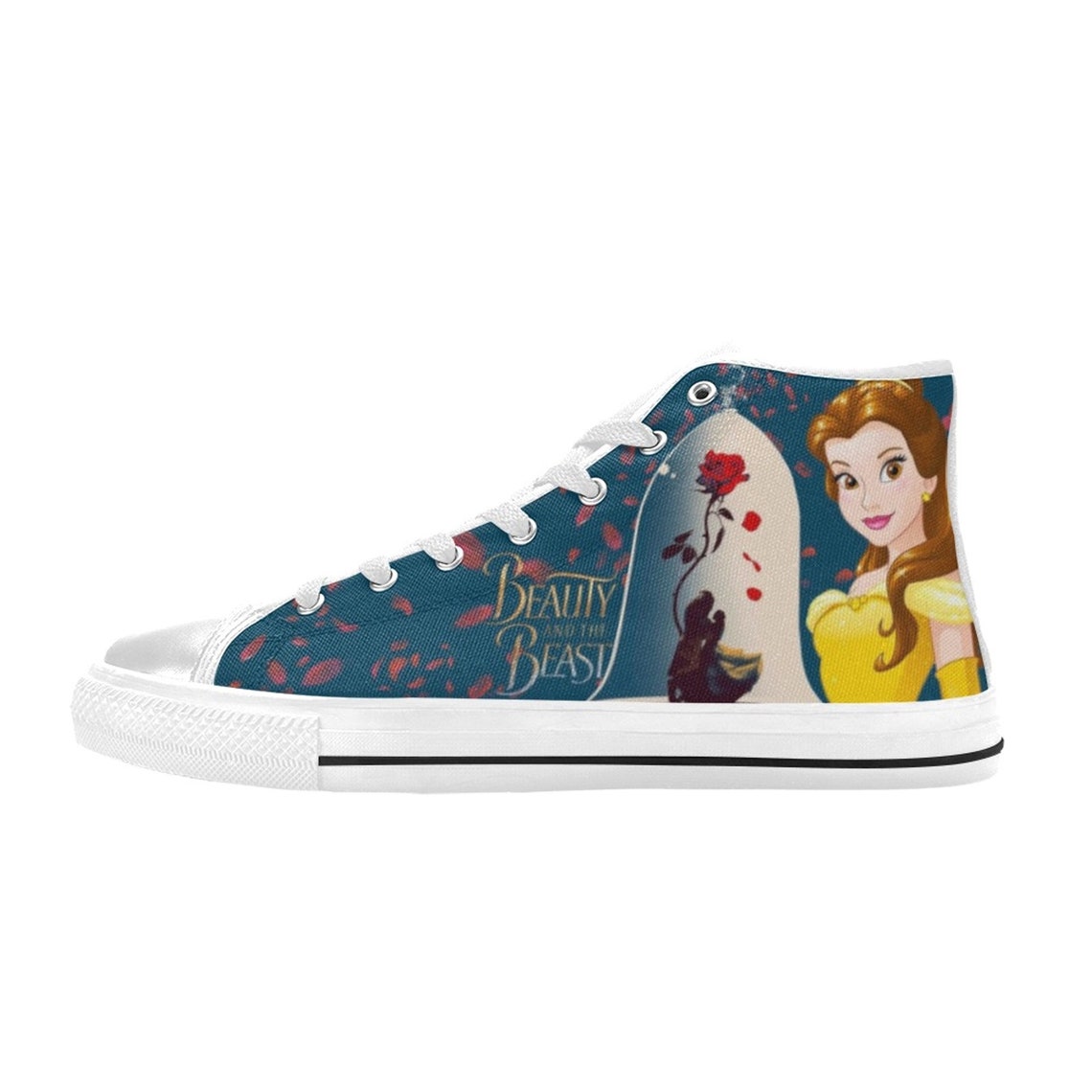 Beauty and the Beast Custom Shoes Sneakers for Adults, Kids, Women and ...