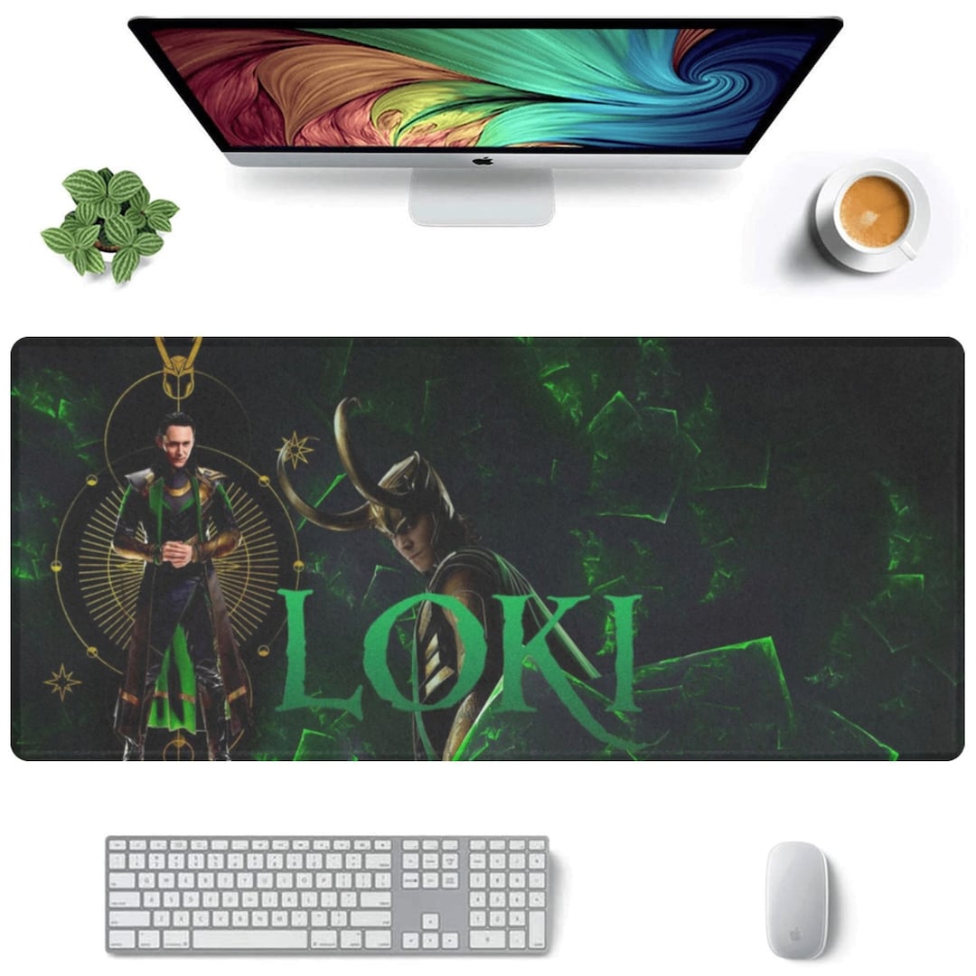 Loki Custom Rectangle Mouse Pad With Stitched Edges 35” X 16” Suitable ...