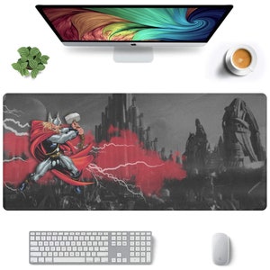 Thor's Hammer Gaming Mouse Pad - Custom Rectangular Design 35” X 16” - Etsy