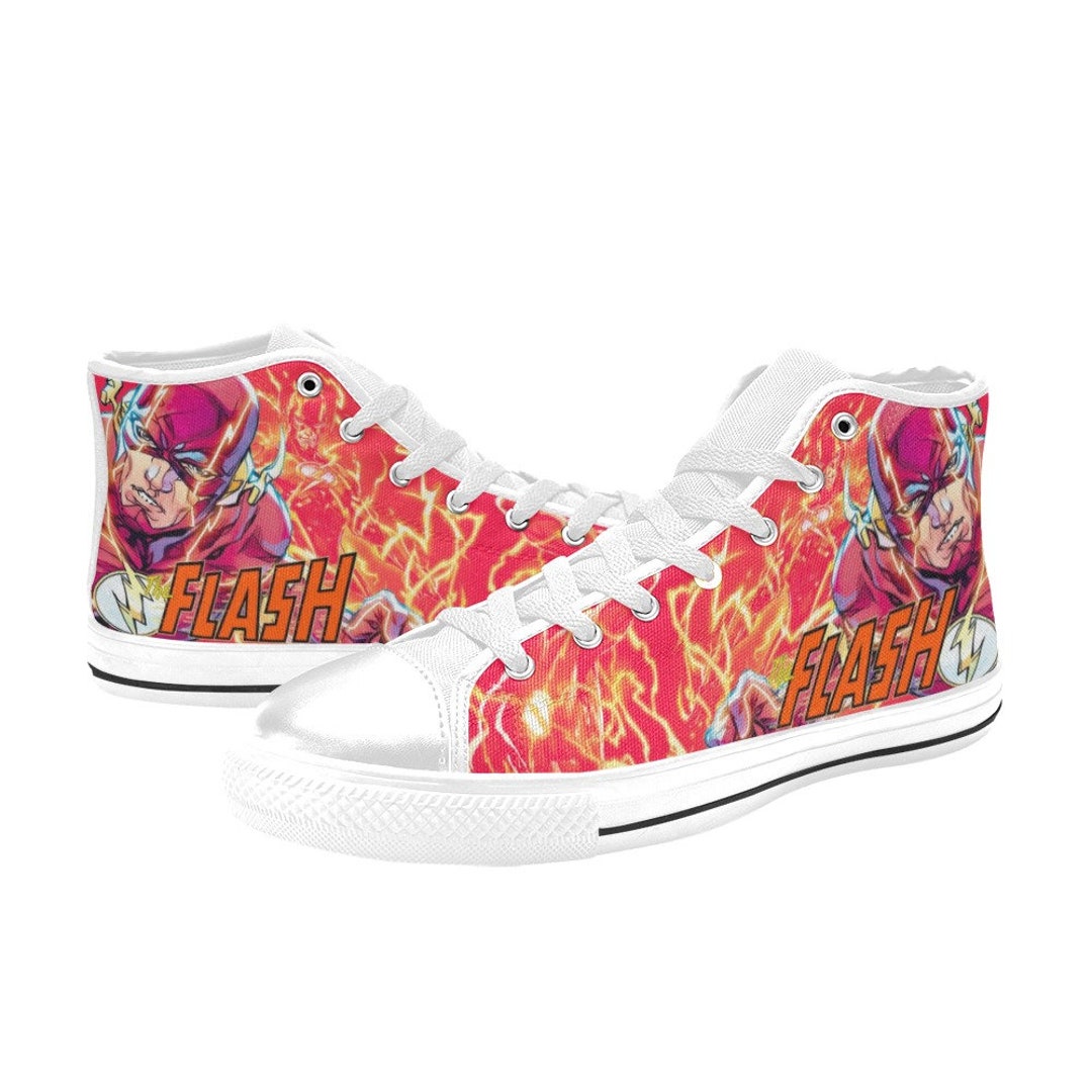 The Flash Custom Canvas High Top Sneakers - Etsy