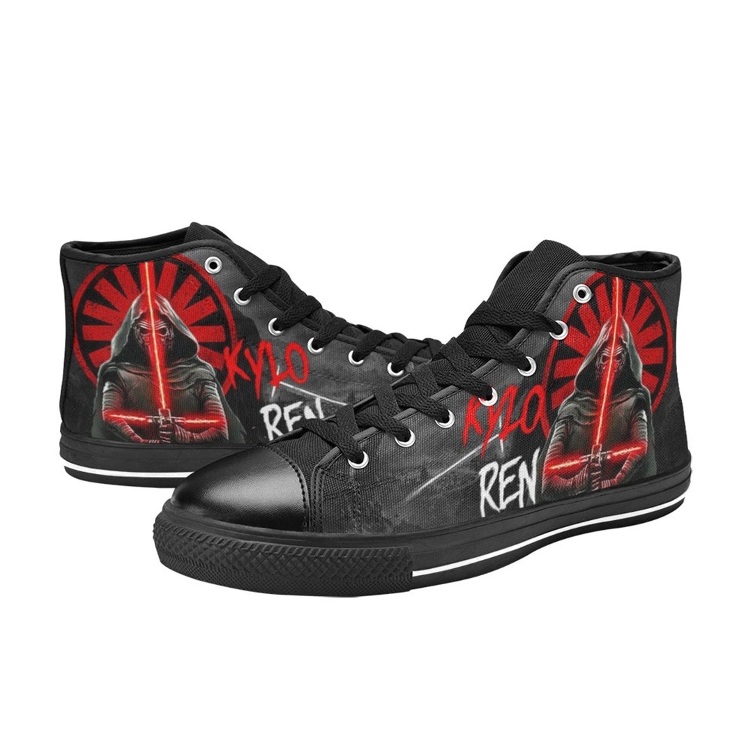 Kylo Ren Custom Canvas High Top Sneakers - Etsy