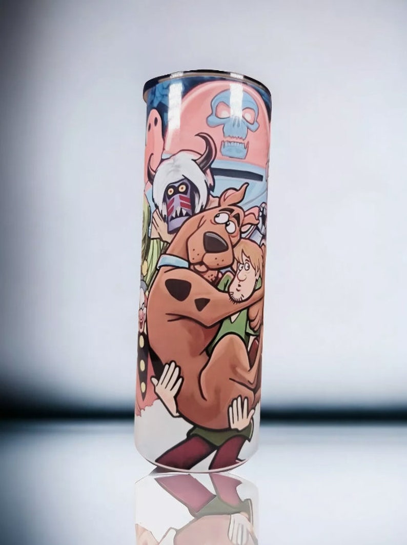 20oz Stainless Steel Skinny Tumbler Scooby-doo Custom Tumbler - Etsy