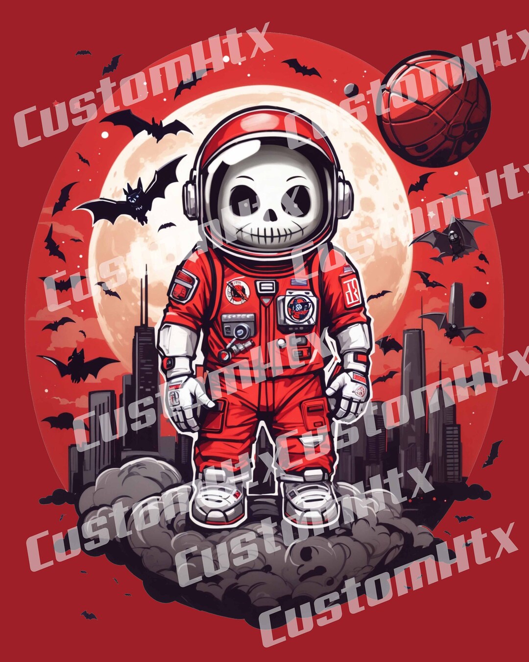 Roxket Space City Halloween 5 Shirt Designs Png Digital - Etsy