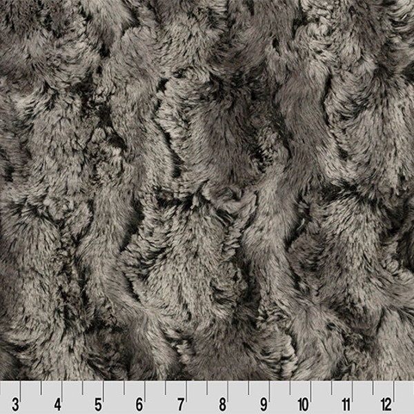 Gray Minky Fabric - Etsy