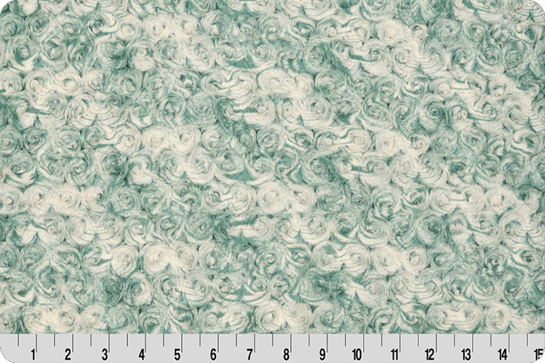 Luxe Cuddle Marble Rose Spruce/natural by the Yard, Shannon Fabrics ...
