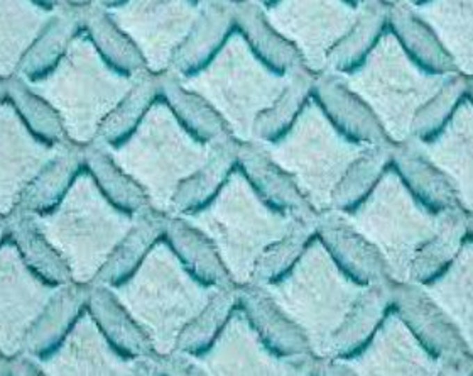 Luxe Cuddle Frosted Gem Saltwater - by the Yard, Shannon Fabrics Minky ...
