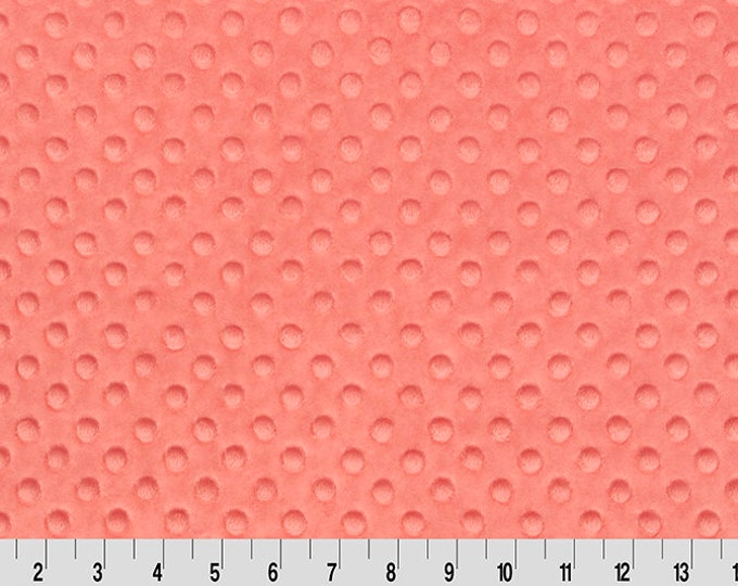 Cuddle Dimple Coral Reef - by the Yard, Shannon Fabrics Minky - Coral ...