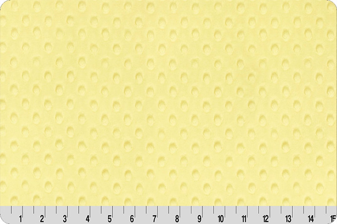 Cuddle Dimple Yellow - by the Yard, Shannon Fabrics Minky - Light ...
