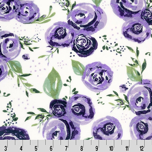 Purple Rose Fabric - Etsy
