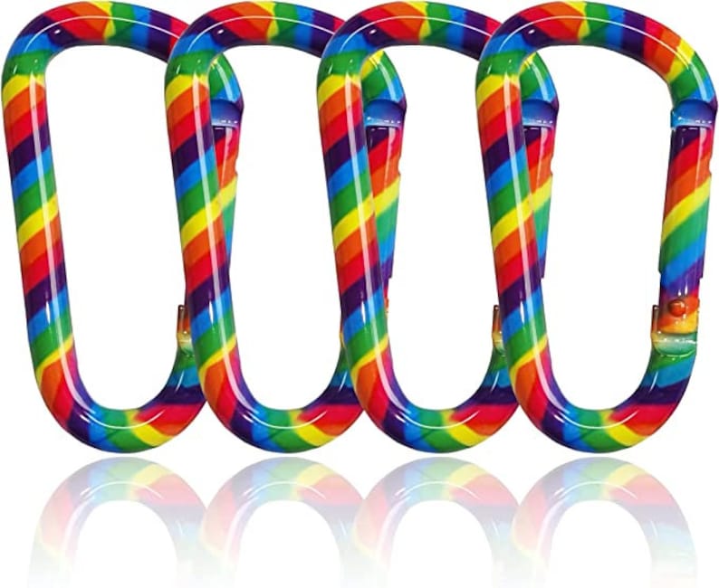 Rainbow Carabiner Clip LGBTQ Pride Carabiner Keychain Clip Pride ...
