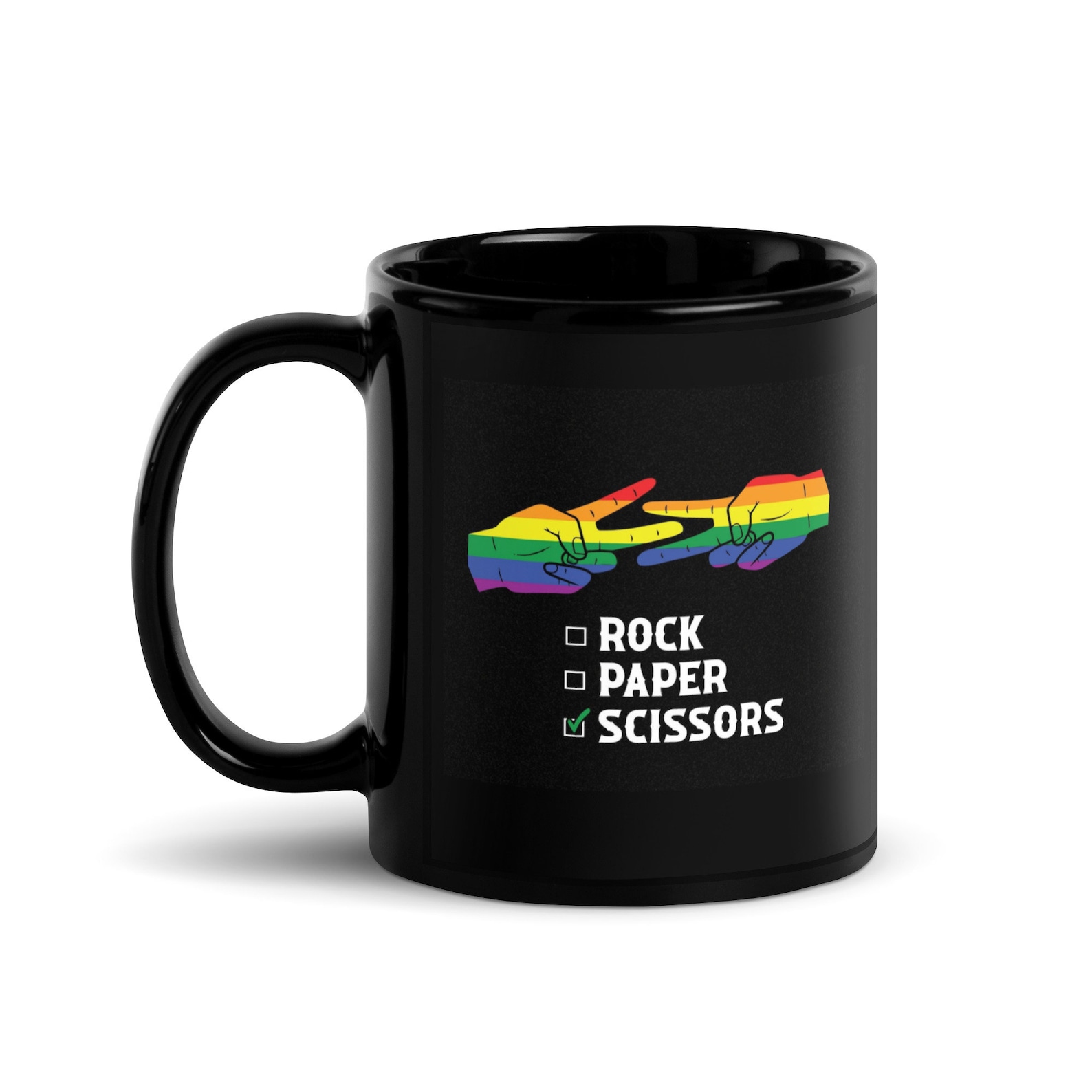 Scissor Mug Rock Paper Scissors Mug Lesbian Gay LGBTQ - Etsy