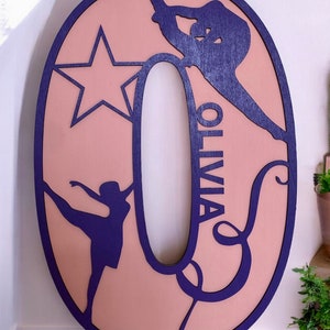 Custom Monogram for Ballerina, Personalized Ballet Sign, Dancer Gifts ...