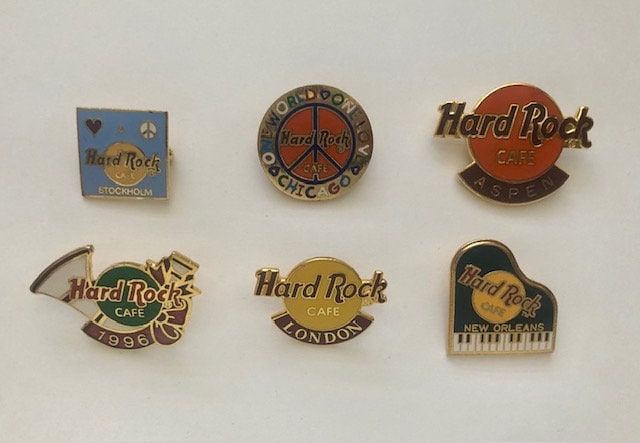 Vintage Hard Rock Cafe City Pins - Etsy