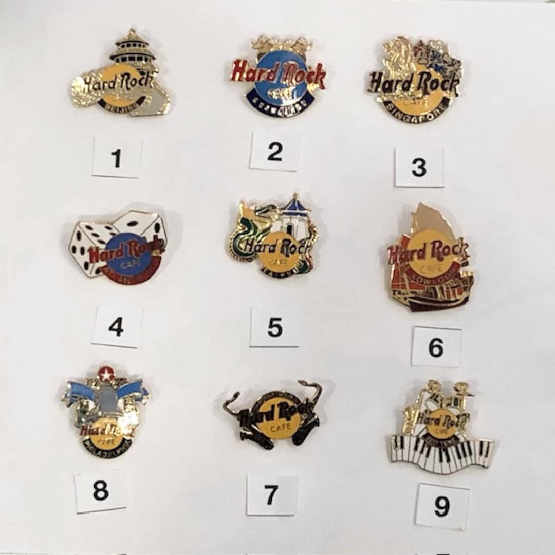 Vintage Hard Rock Cafe City Pins - Etsy