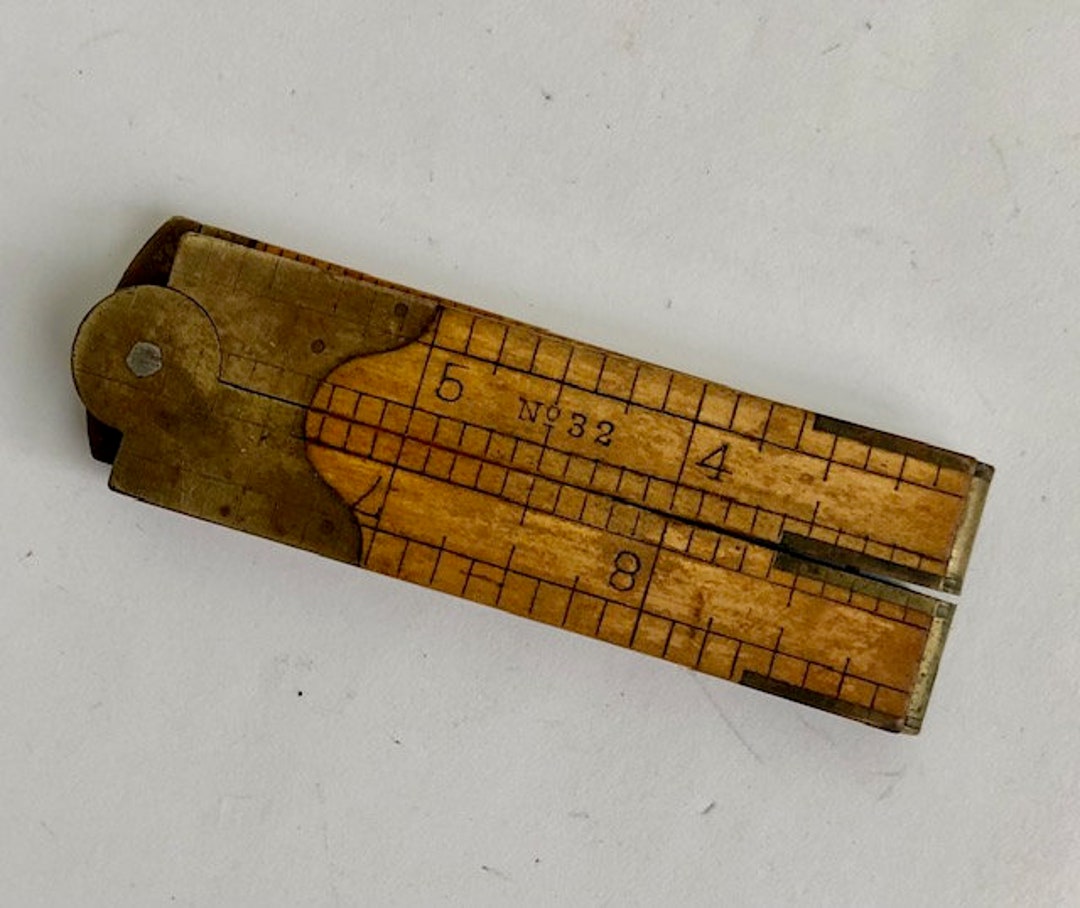 12 Vintage Wooden Foldable Ruler - Etsy