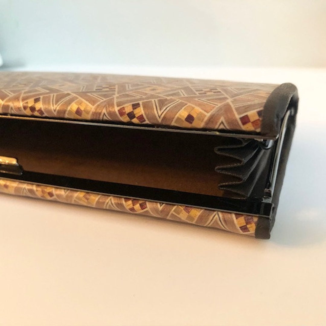 Wood Inlay Wallet From Japan - Etsy