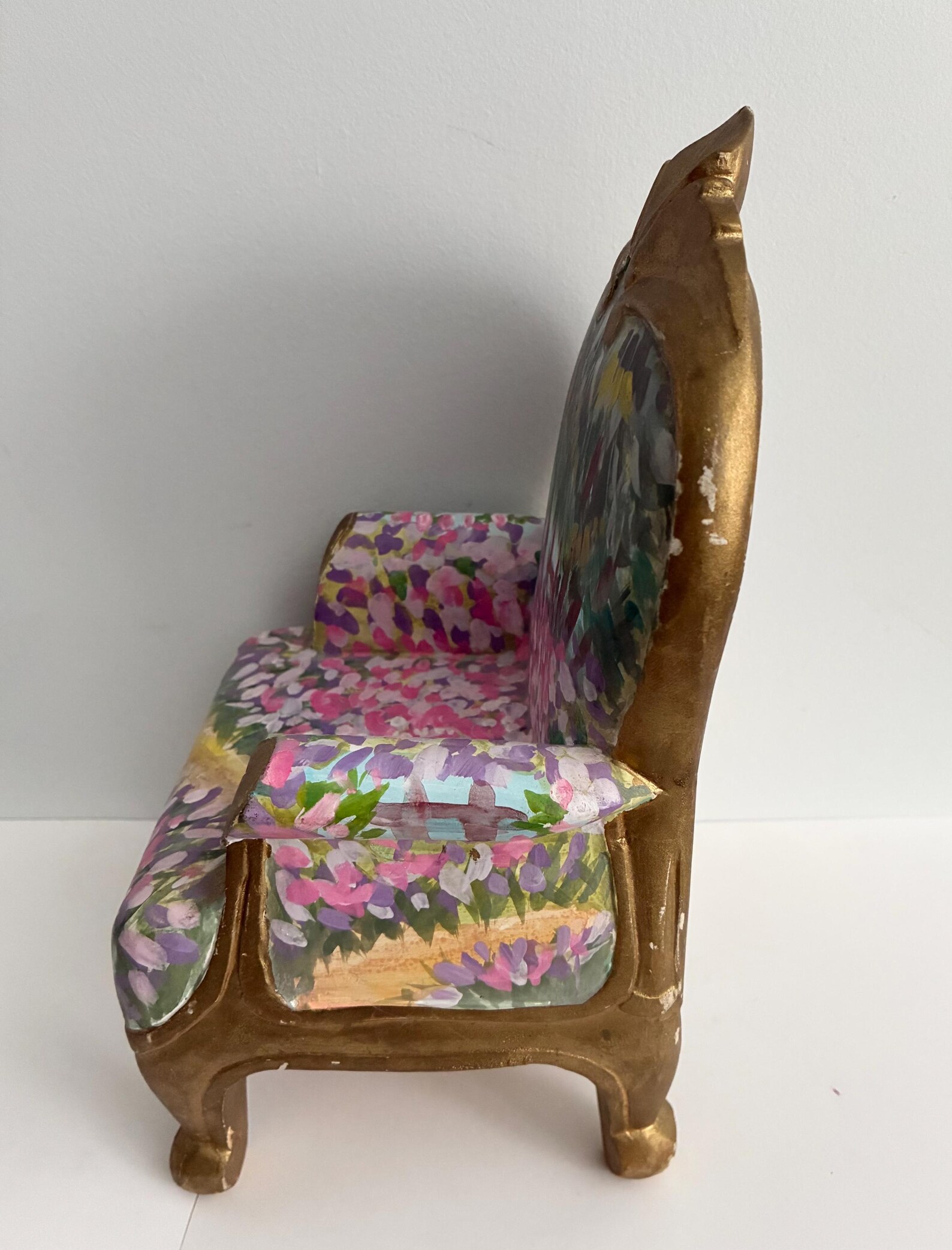 Vintage Painted Monet Inspired Miniature Chair - Etsy