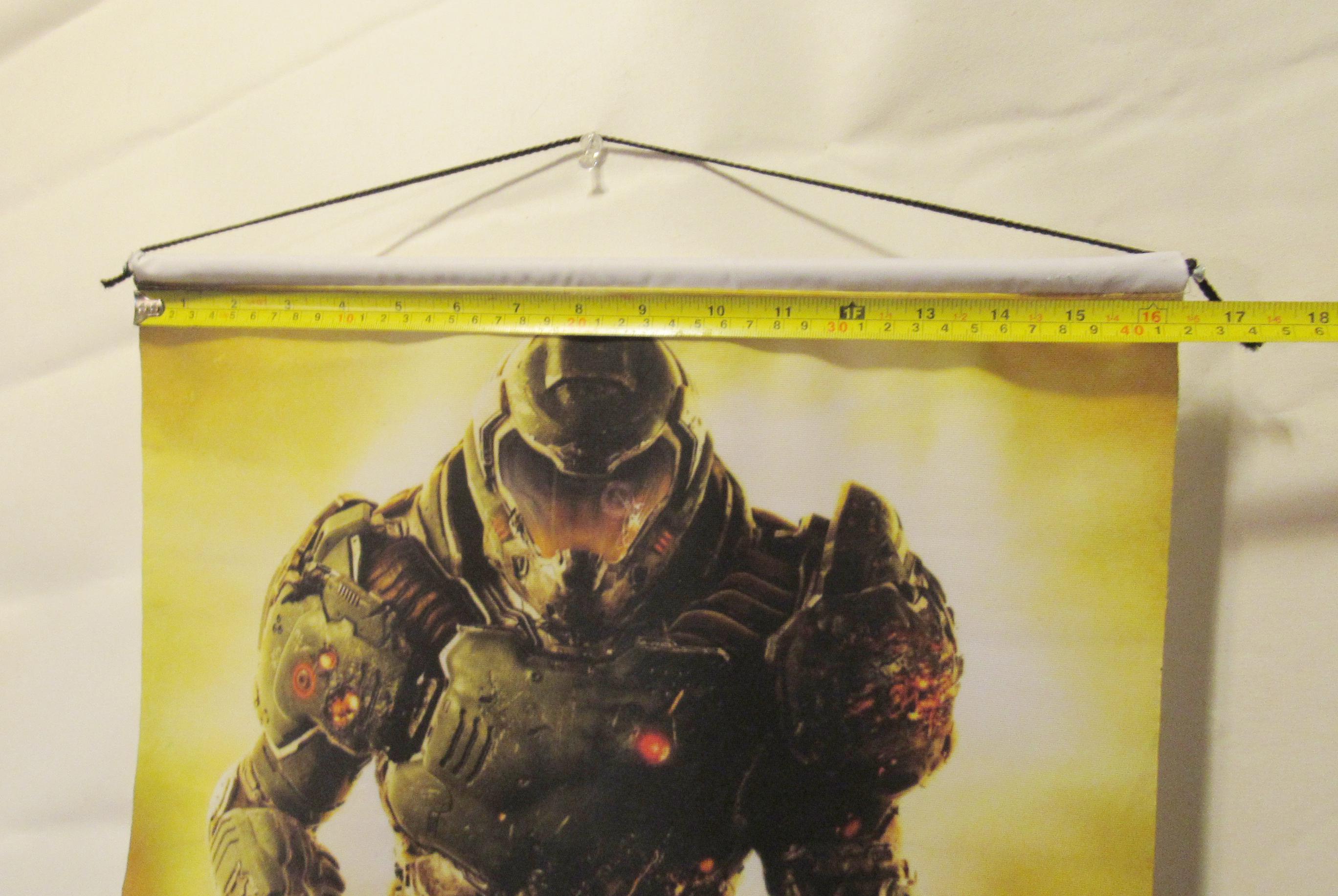 Doom 2016 Doom Slayer Fabric Poster - Etsy