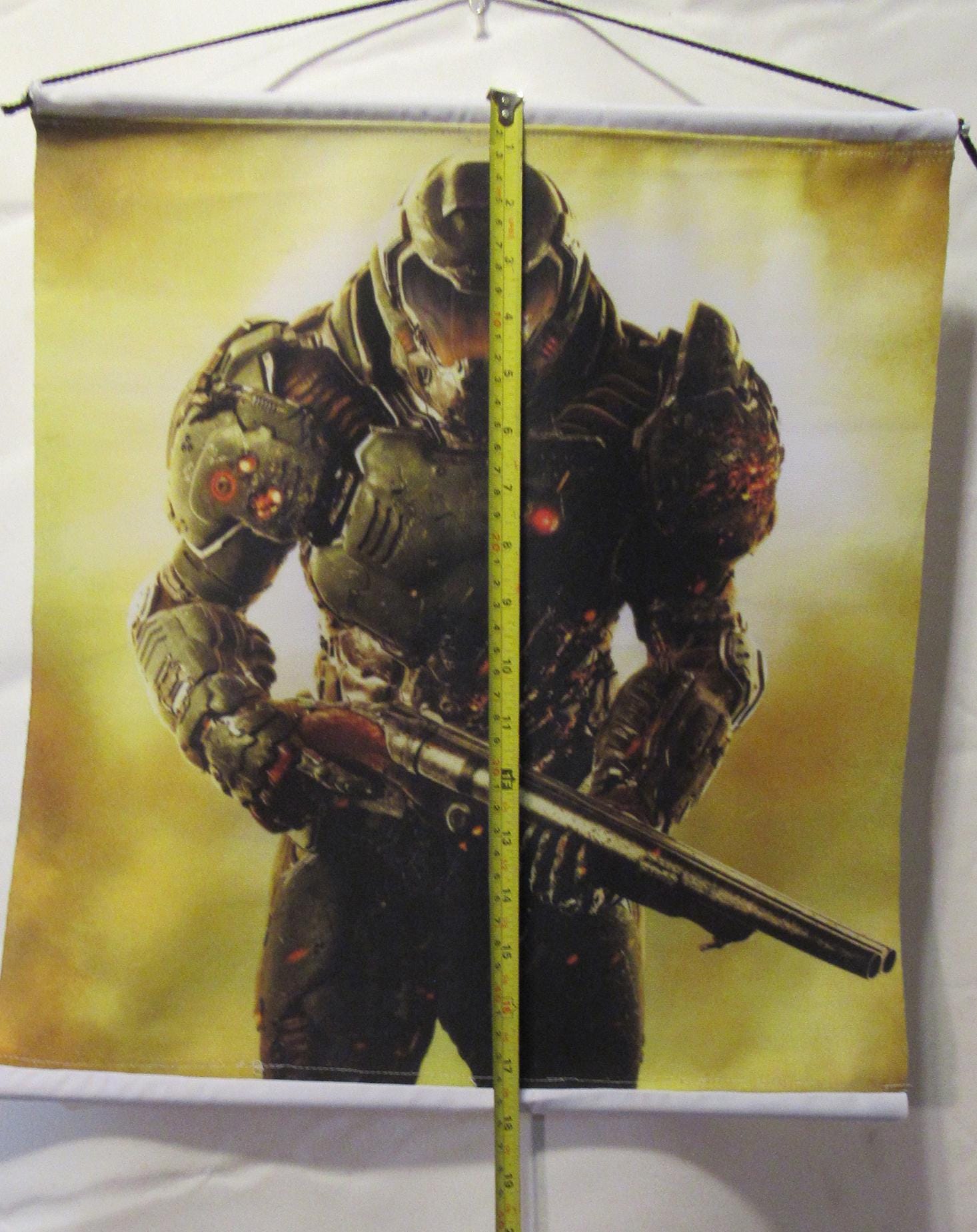 Doom 2016 Doom Slayer Fabric Poster - Etsy